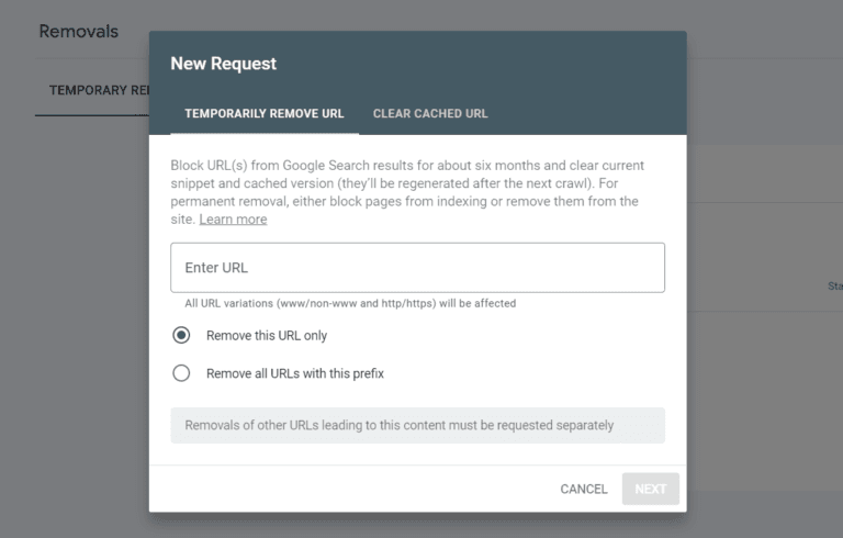 How To Easily Remove URLs From Google Search Results